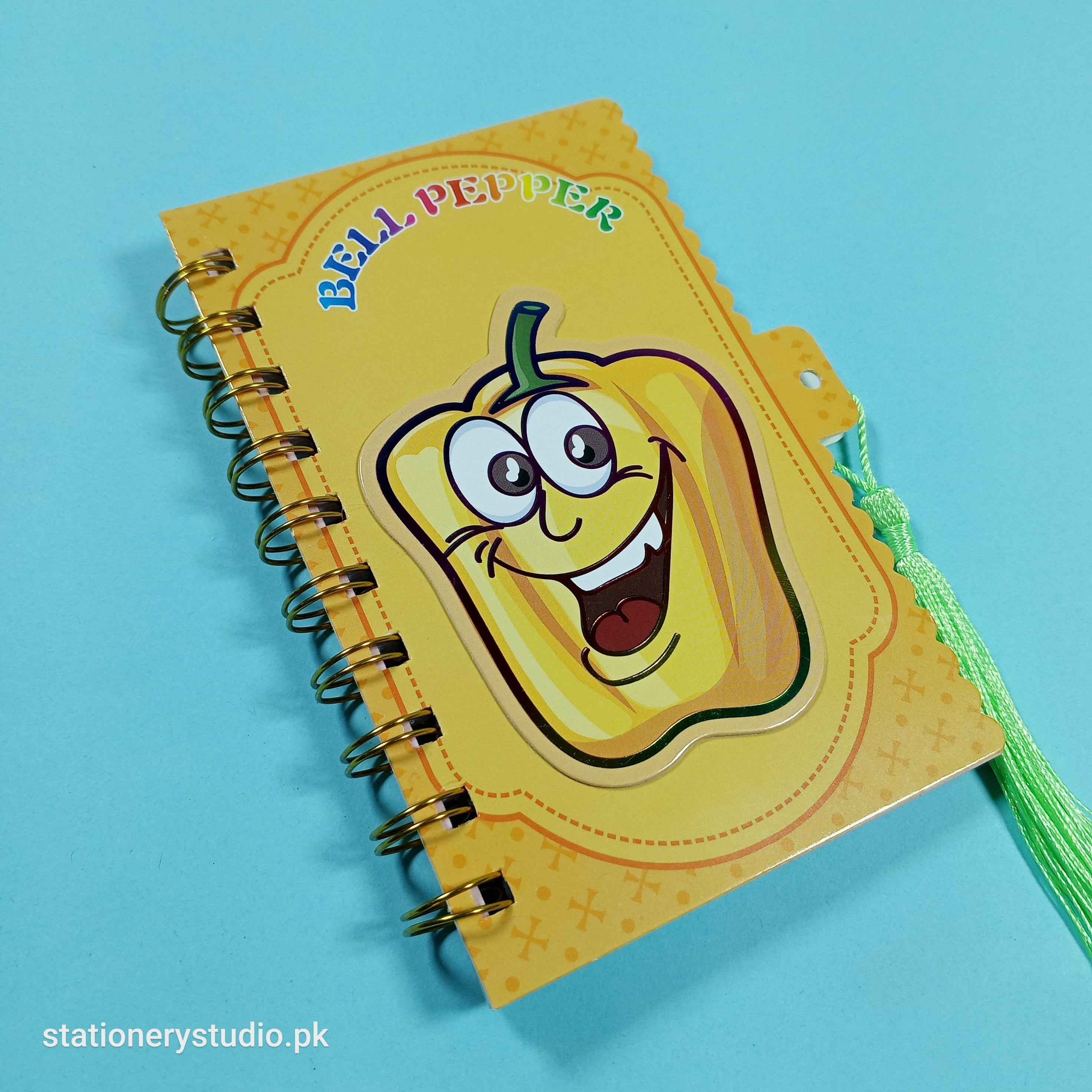 BELL PEPPER VEGETABLE SPIRAL - NOTEBOOK / JOURNAL - STATIONERYSTUDIO