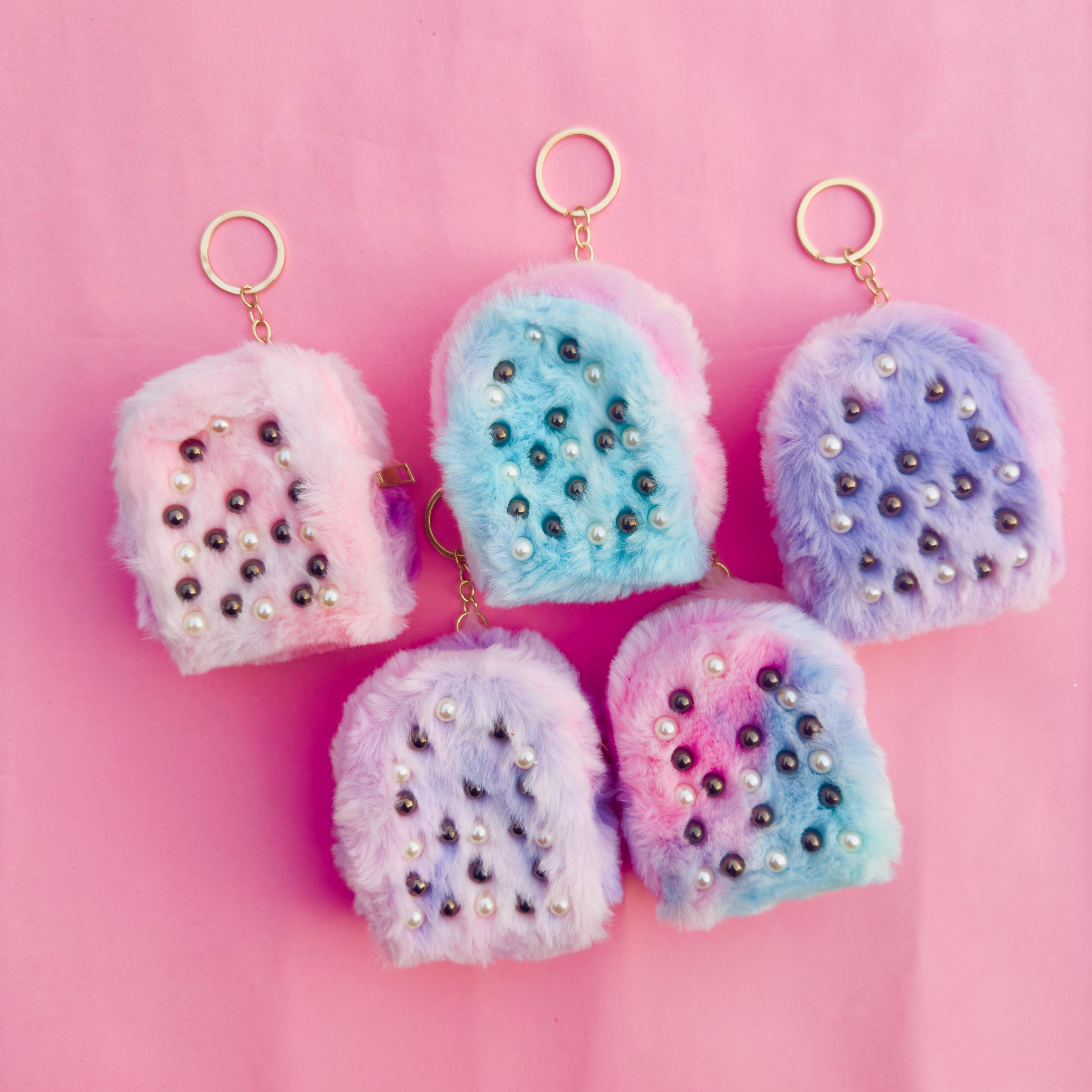 Beaded Plushie Unicorn - Coin Pouch - STATIONERYSTUDIO