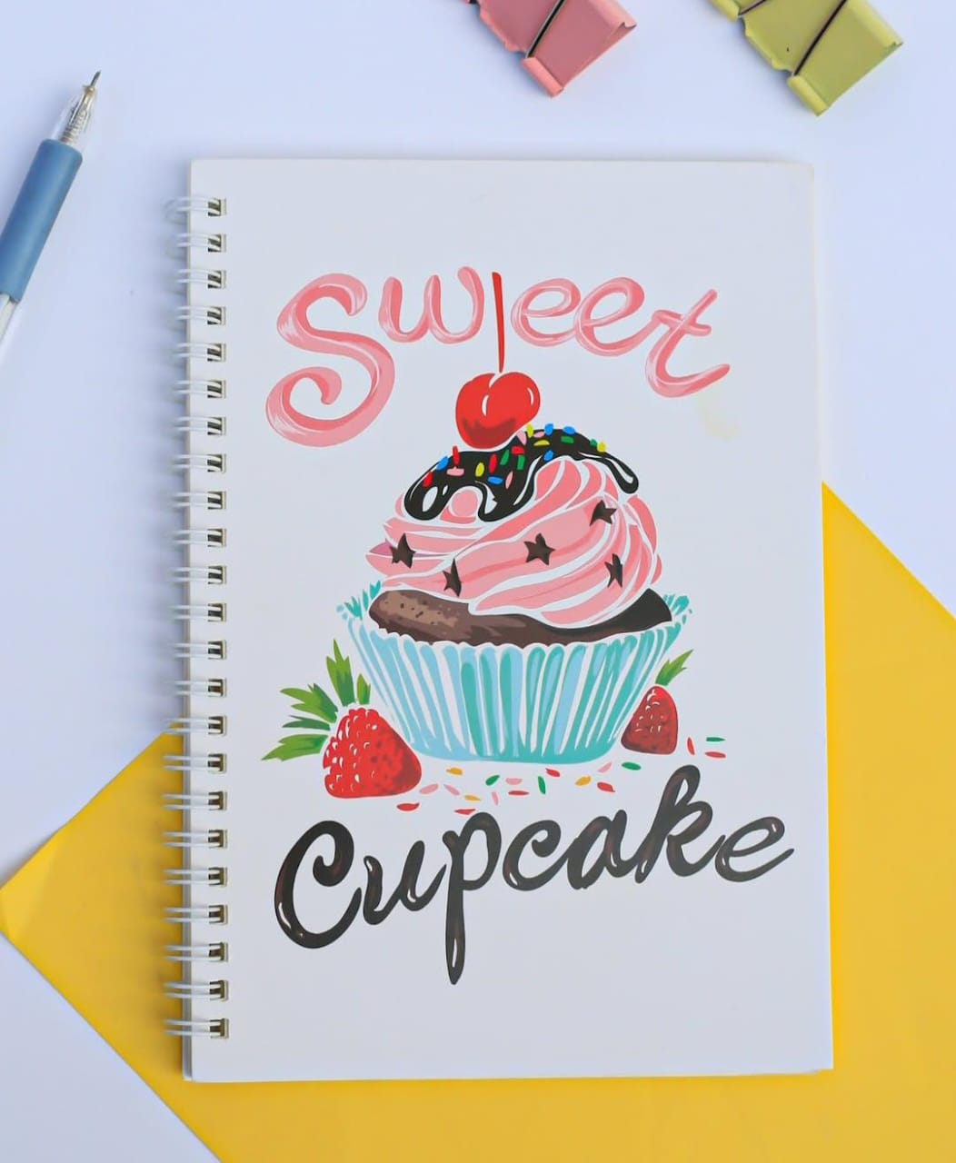 Sweet Cupcake Spiral - Journal - STATIONERYSTUDIO