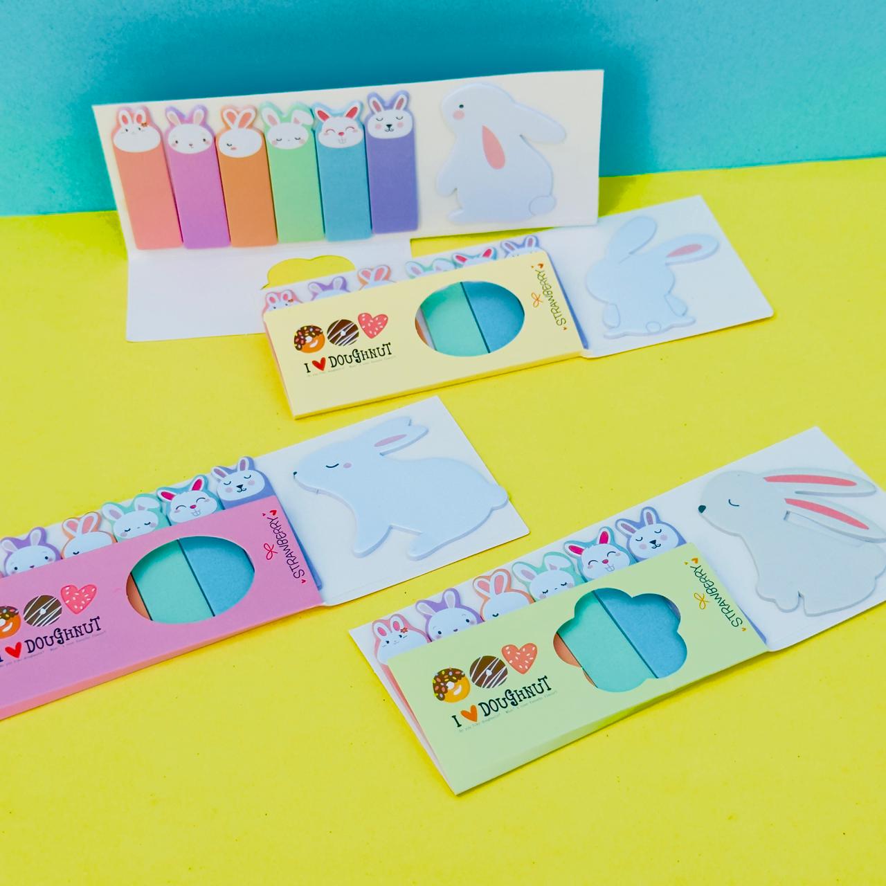 Cute Bunny - Sticky Note & Tabs - STATIONERYSTUDIO