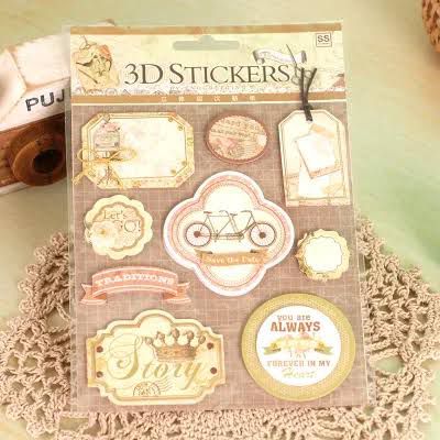 Retro 3D - Sticker Sheet – STATIONERYSTUDIO